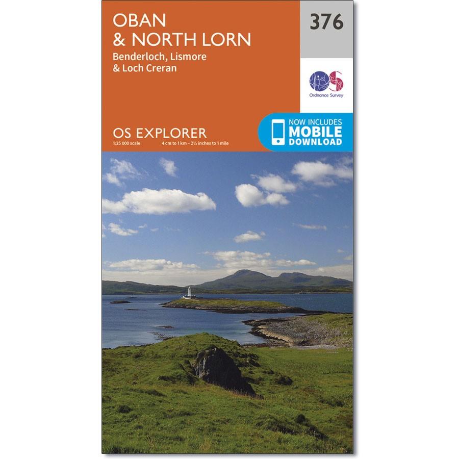 Ordnance Survey Explorer Map 376 Oban & North Lorn – Summits Outdoor