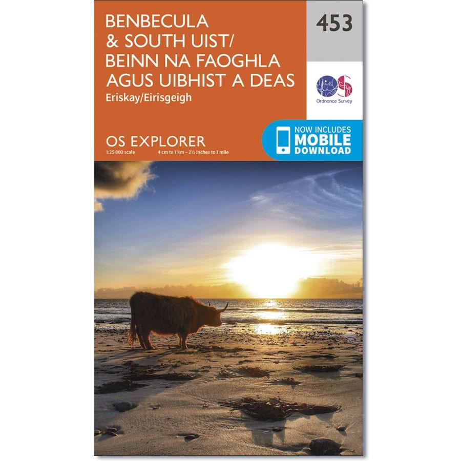 Ordnance Survey Explorer Map 453 Benbecula & South Uist – Summits Outdoor