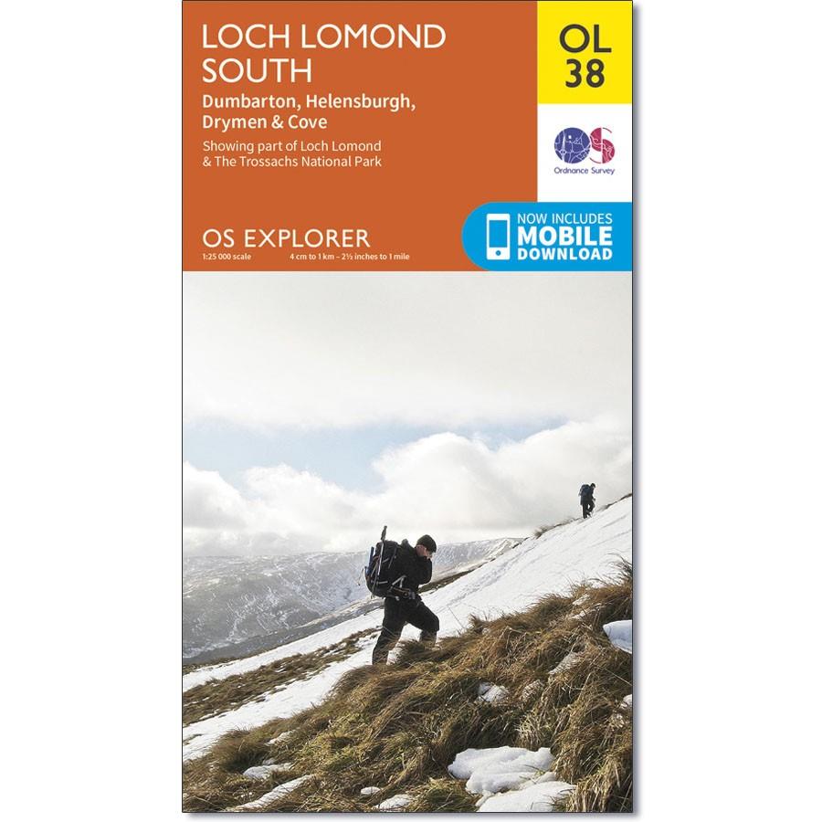 Ordnance Survey Explorer OL Map 38 Loch Lomond South – Summits Outdoor