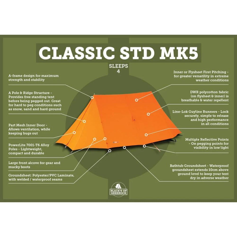Force Ten Classic Standard Mk 5 Tent - 4 Person Tent – Summits Outdoor