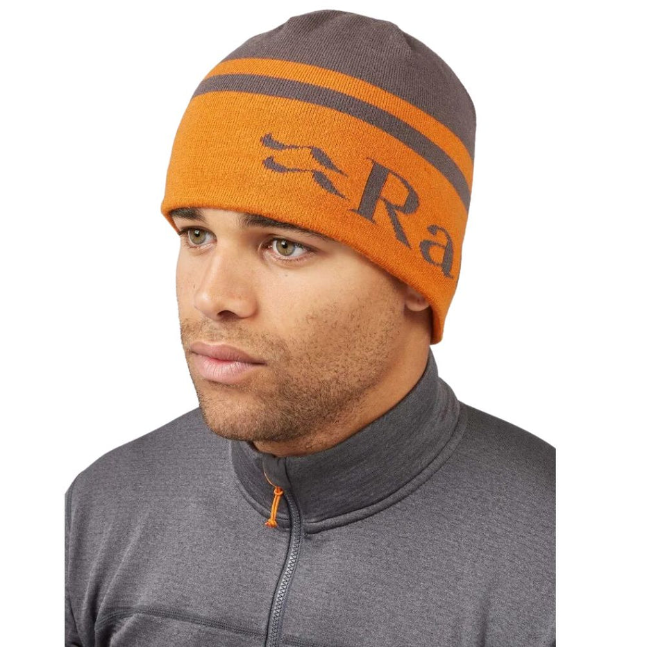Rab Logo Band Beanie (Graphene/Marmalade) – Summits Outdoor