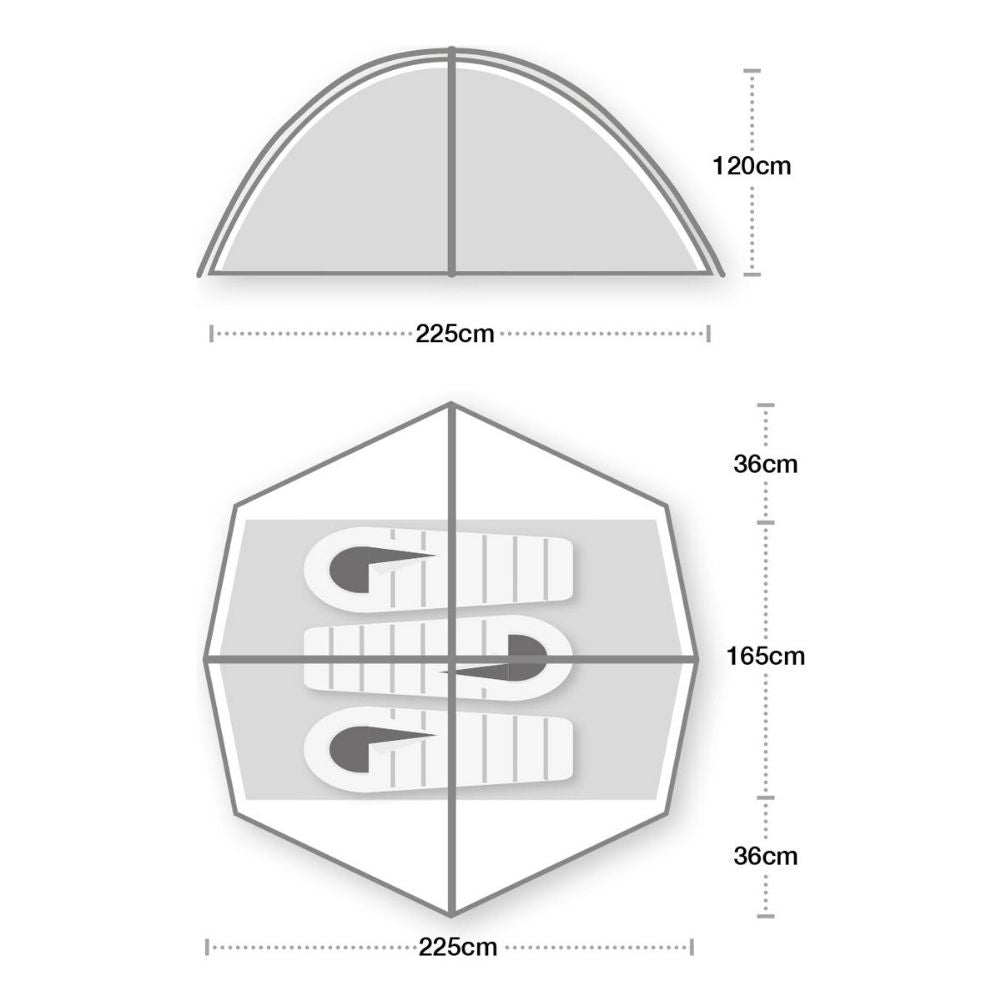 Wild Country Helm Compact 3 Tent - 3 Man Tent – Summits Outdoor