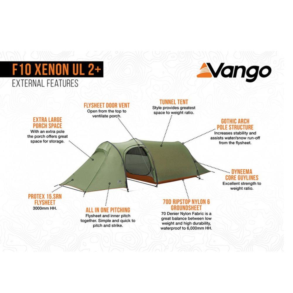 Force Ten (F10) Xenon UL 2 Plus Tent - 2 Man Lightweight Tent (2023 ...