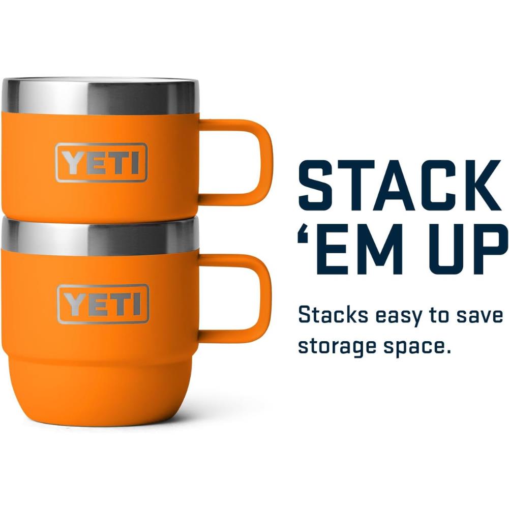 YETI Rambler 6 OZ Stackable Mug 2 Pack (King Crab) – Summits Outdoor