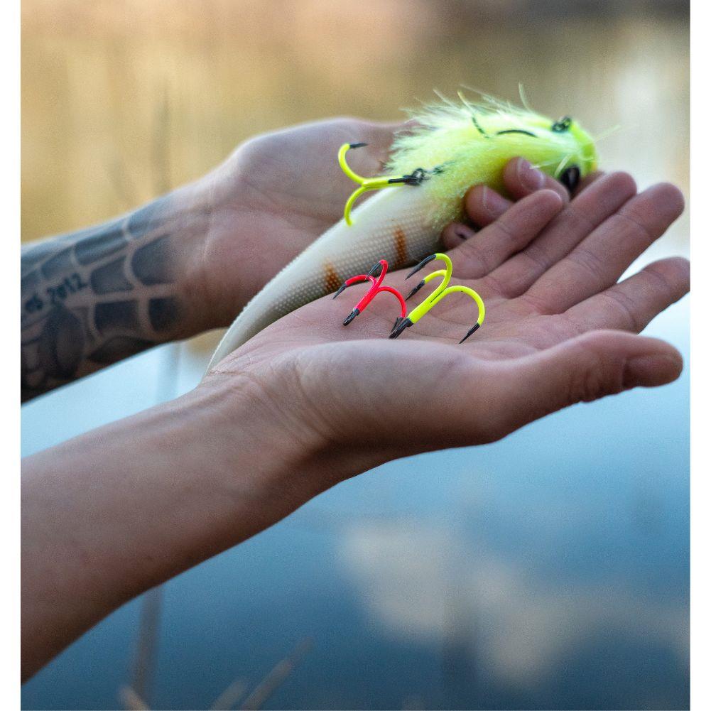 VMC 4551 UV Assorted Round Strong 3/0 Treble Hook x4 – Summits Outdoor