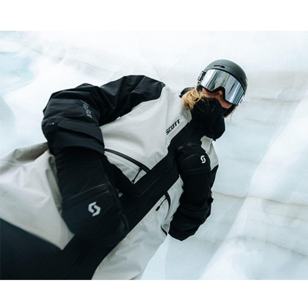 Scott Shield Snow Sports Goggles (Black/White / AMP Aurora Green Chrom ...